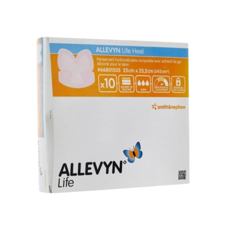 Allevyn Life Heel - 10 Pansements Talon Hydrocellulaires Silicones ...